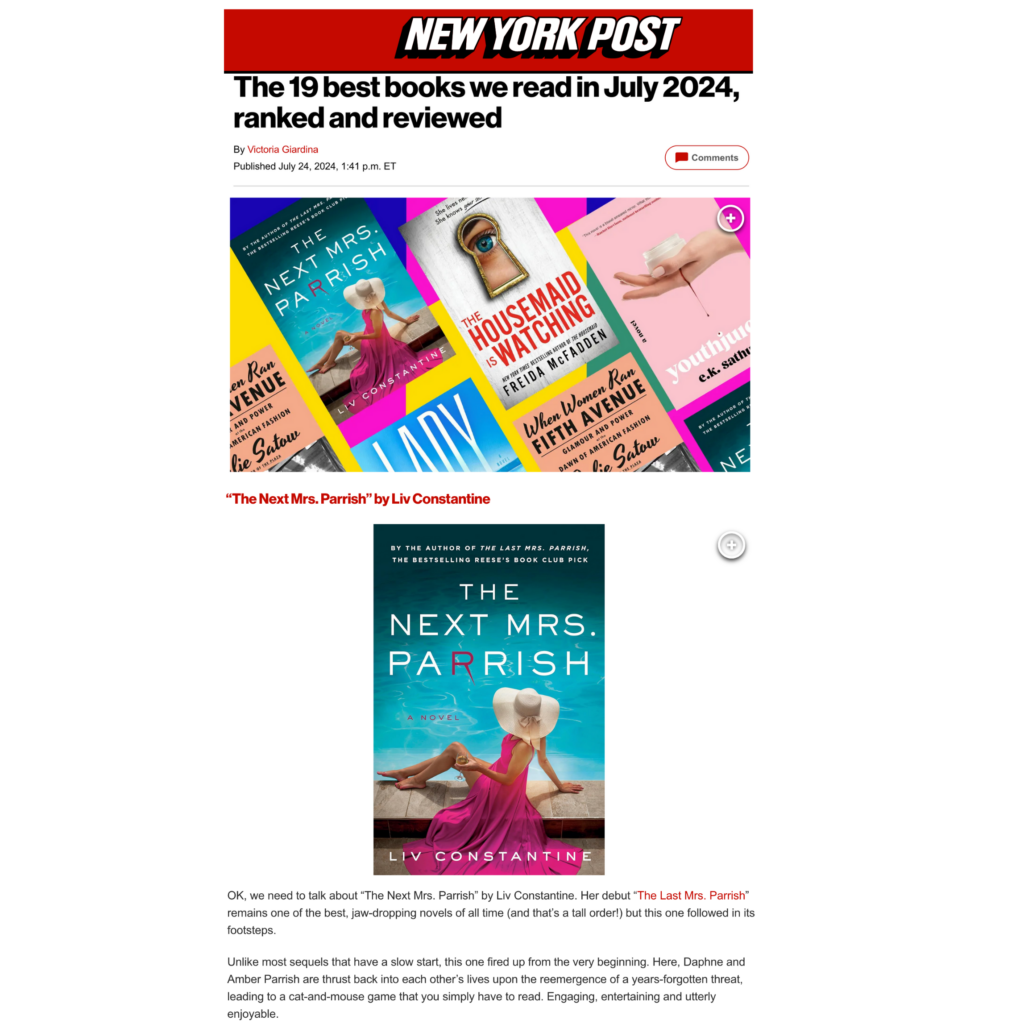 New York Post - The 19 best books we read in July 2024, ranked and ...